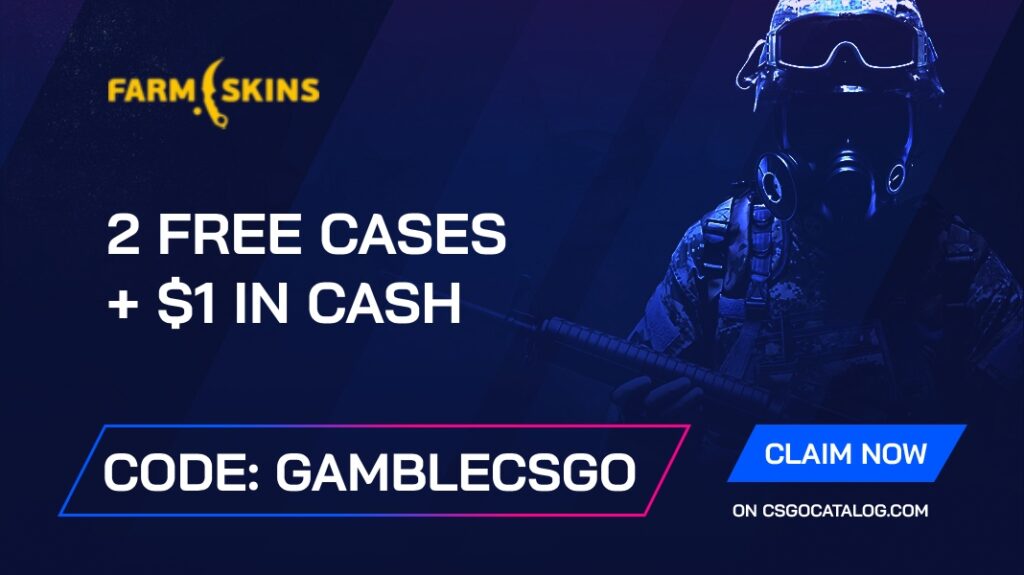 Farmskins Bonus Code 2024 "gamblecsgo" | Get 2 Cases For Free